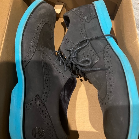 Timberland | Shoes | Hommes Earthkeepers Suede Cyan Blue Gray Wing Tip ...